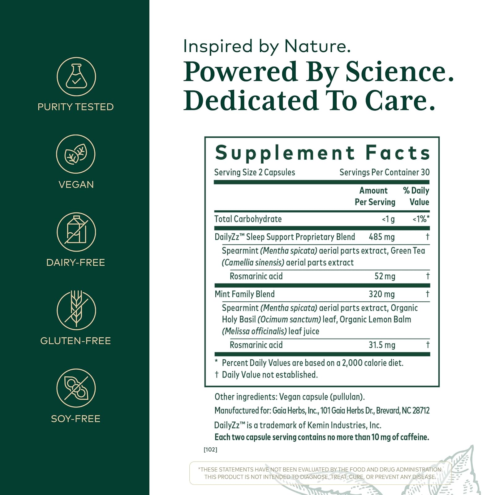 natural sleep aid with rosmarinic complex