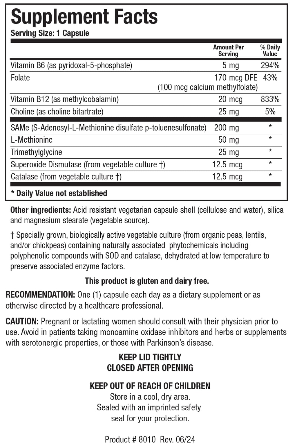 natural sleep aid with SAMethylate Plus