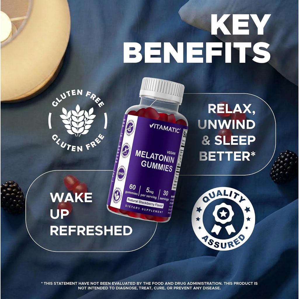 Natural sleep solution melatonin gummies
