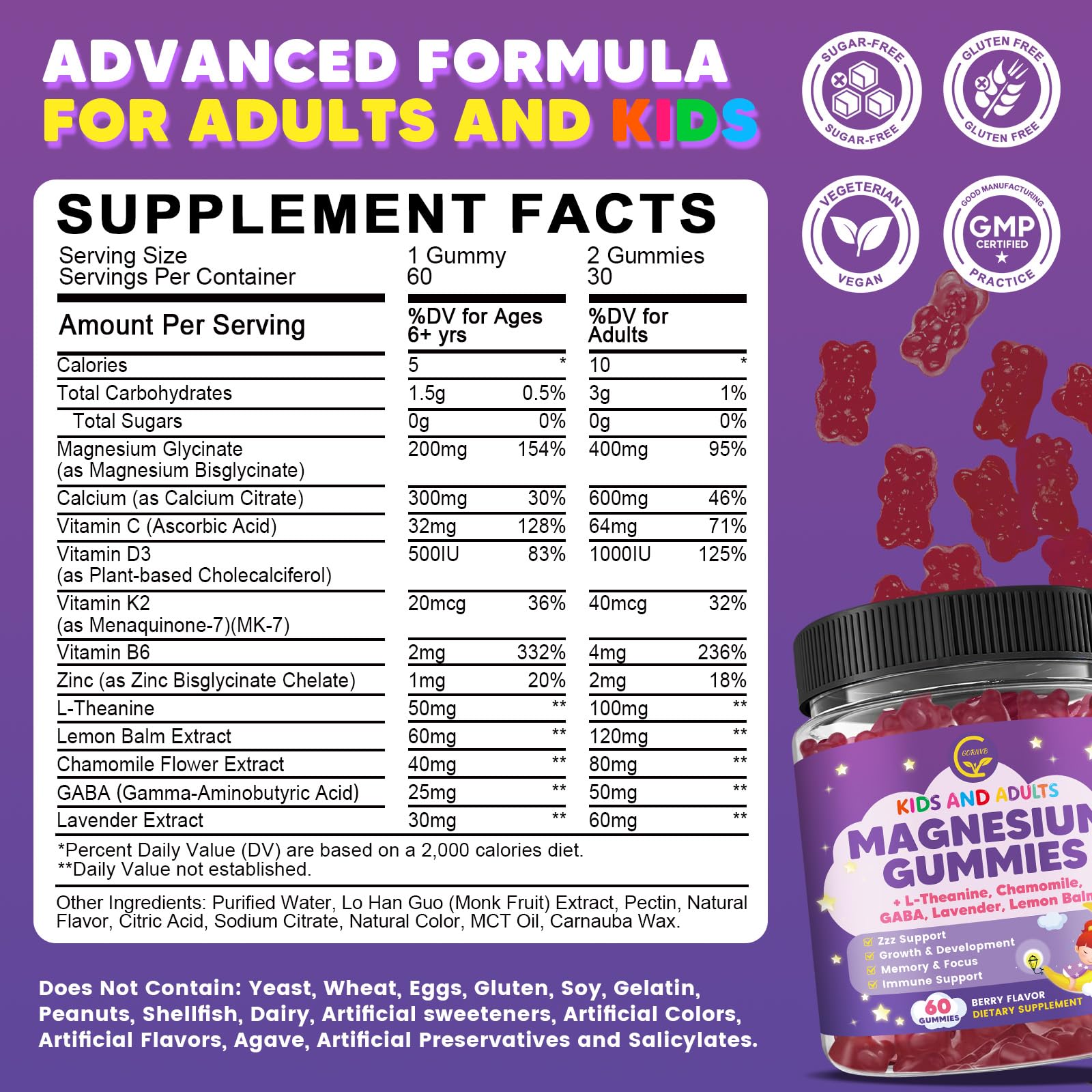 natural sleep support magnesium gummies