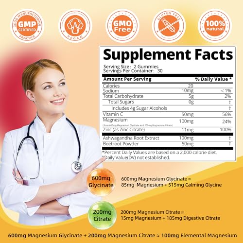 natural sleep support magnesium gummies