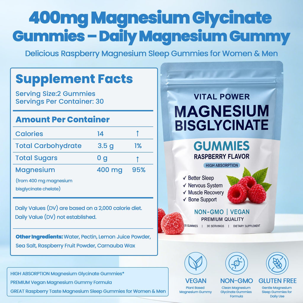 Natural sleep support magnesium gummies