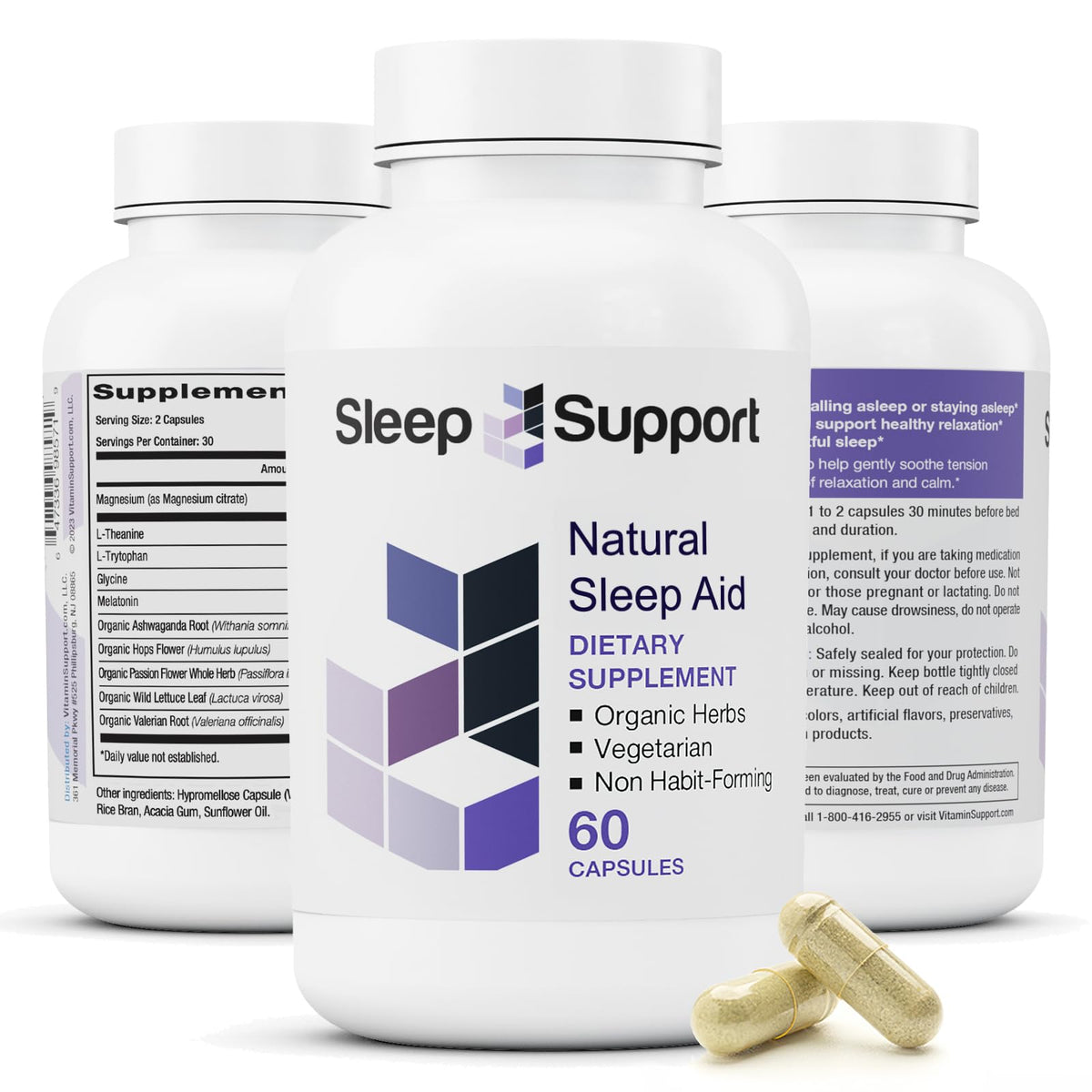 natural sleep support melatonin capsules
