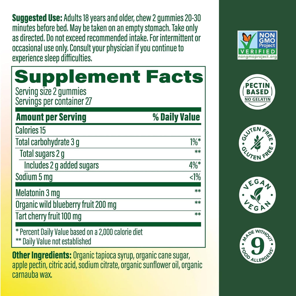 natural sleep support melatonin gummies