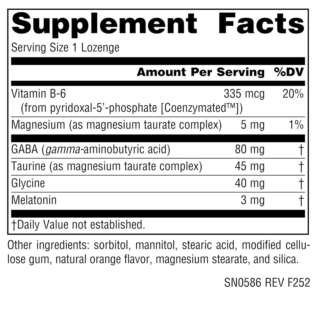 natural sleep support melatonin lozenges