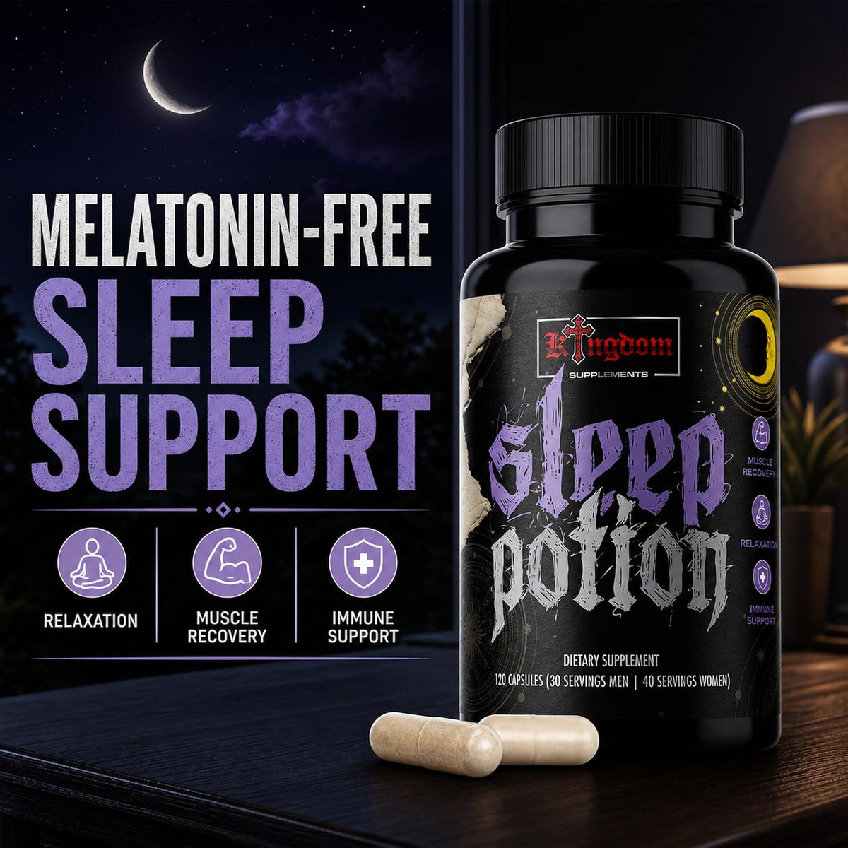 natural sleep support multivitamin capsules