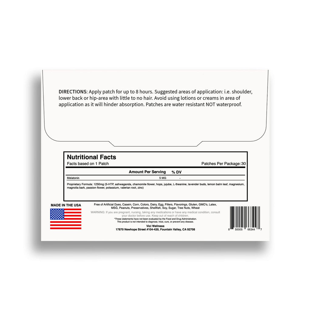 natural sleep support vitamin patches
