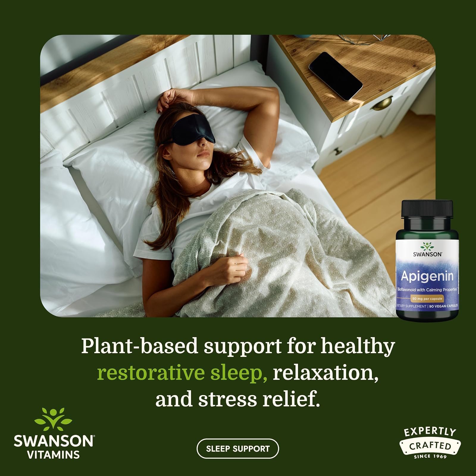 natural sleep support with Apigenin
