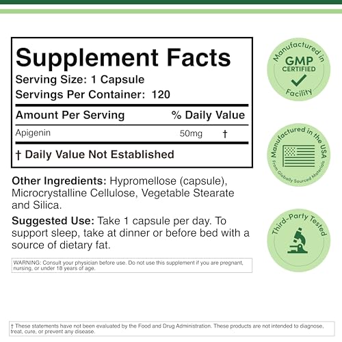 Natural sleep support with Apigenin