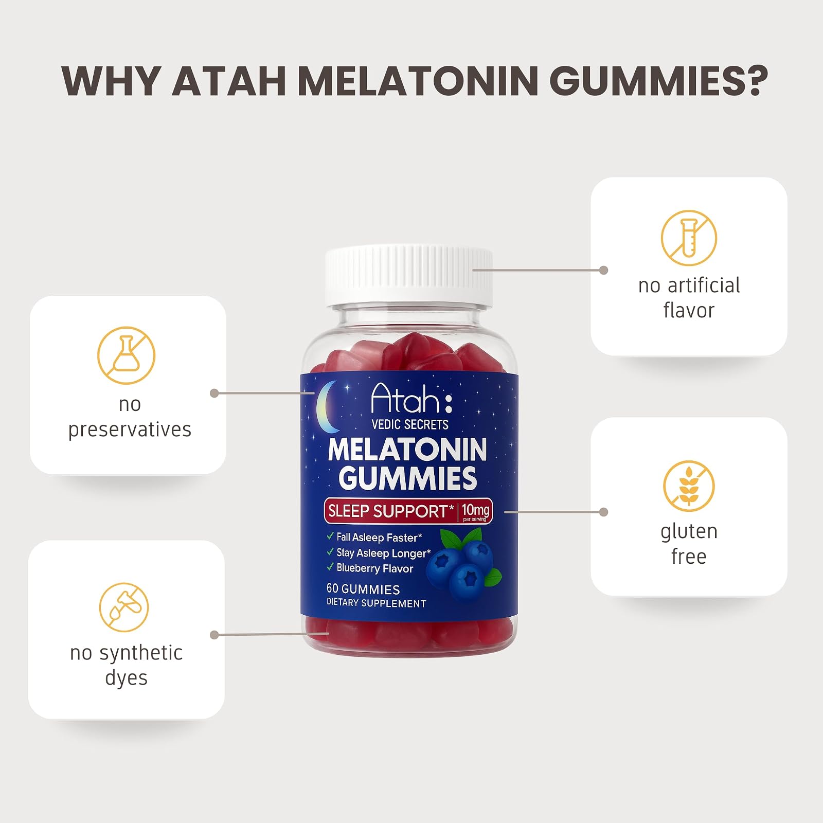 Natural sleep support with Atah gummies
