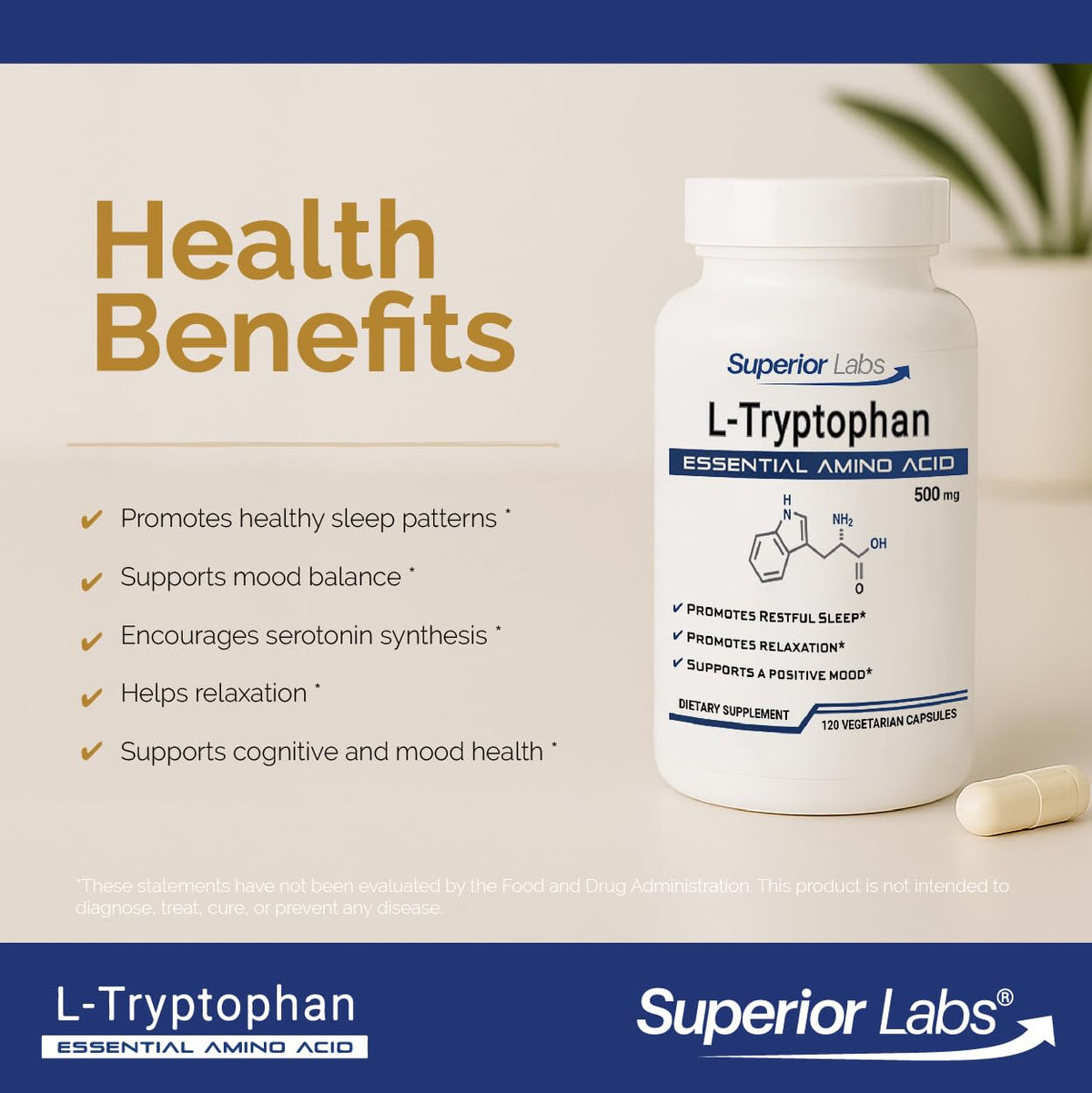 Natural sleep support with L-Tryptophan