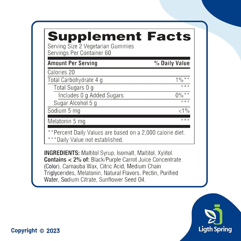 Natural sleep support with melatonin gummies