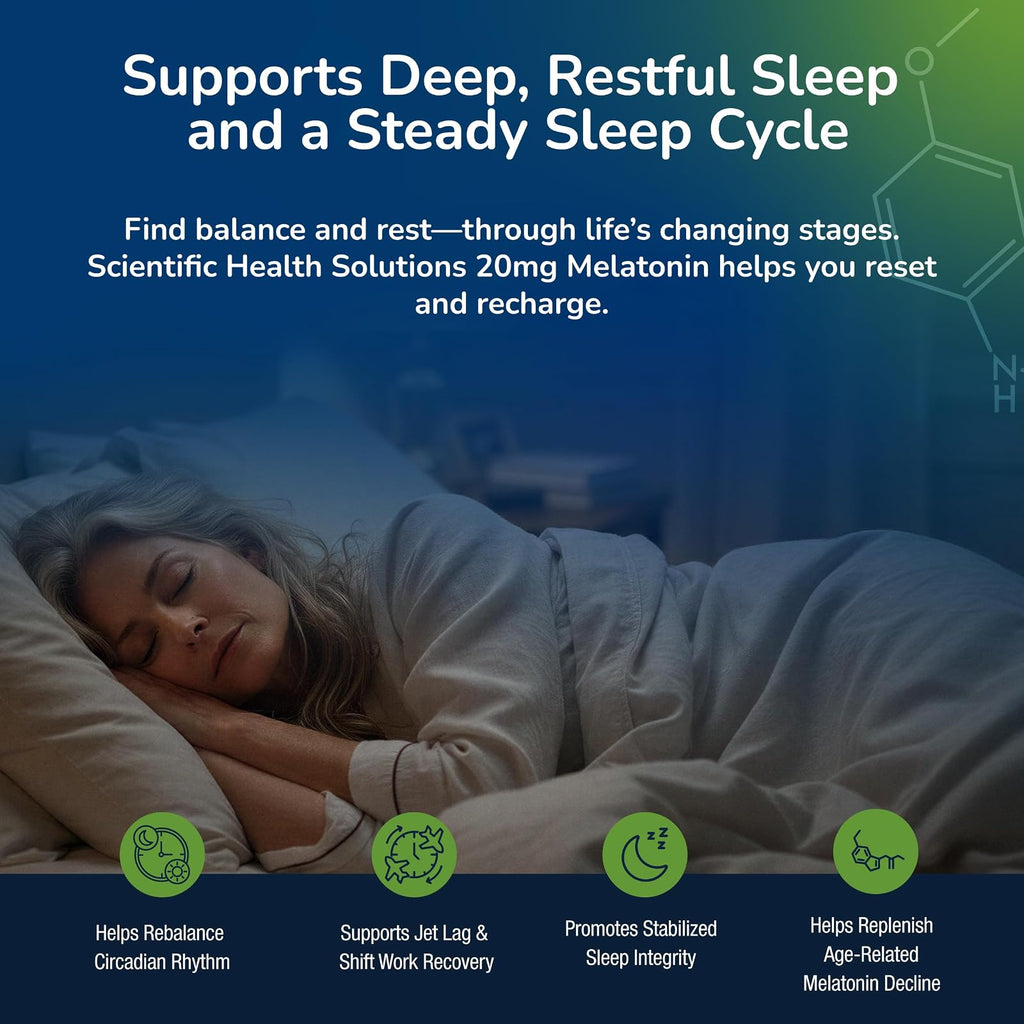 Natural sleep support with melatonin