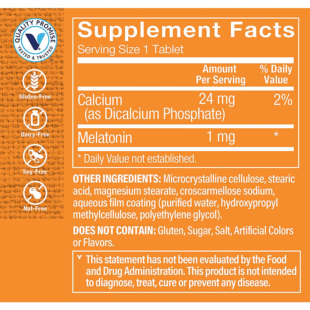 Natural sleep support with melatonin