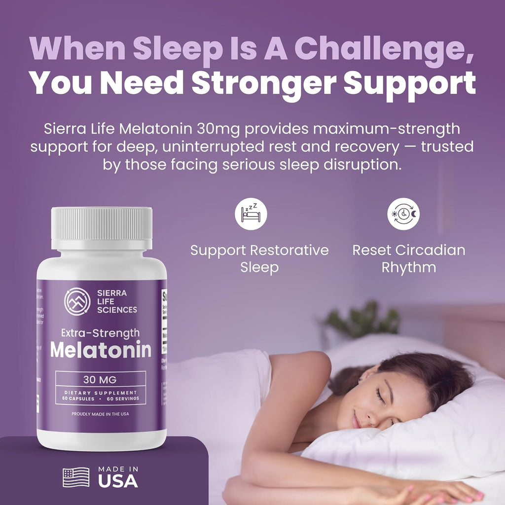 Natural sleep support with melatonin