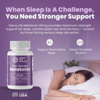Natural sleep support with melatonin