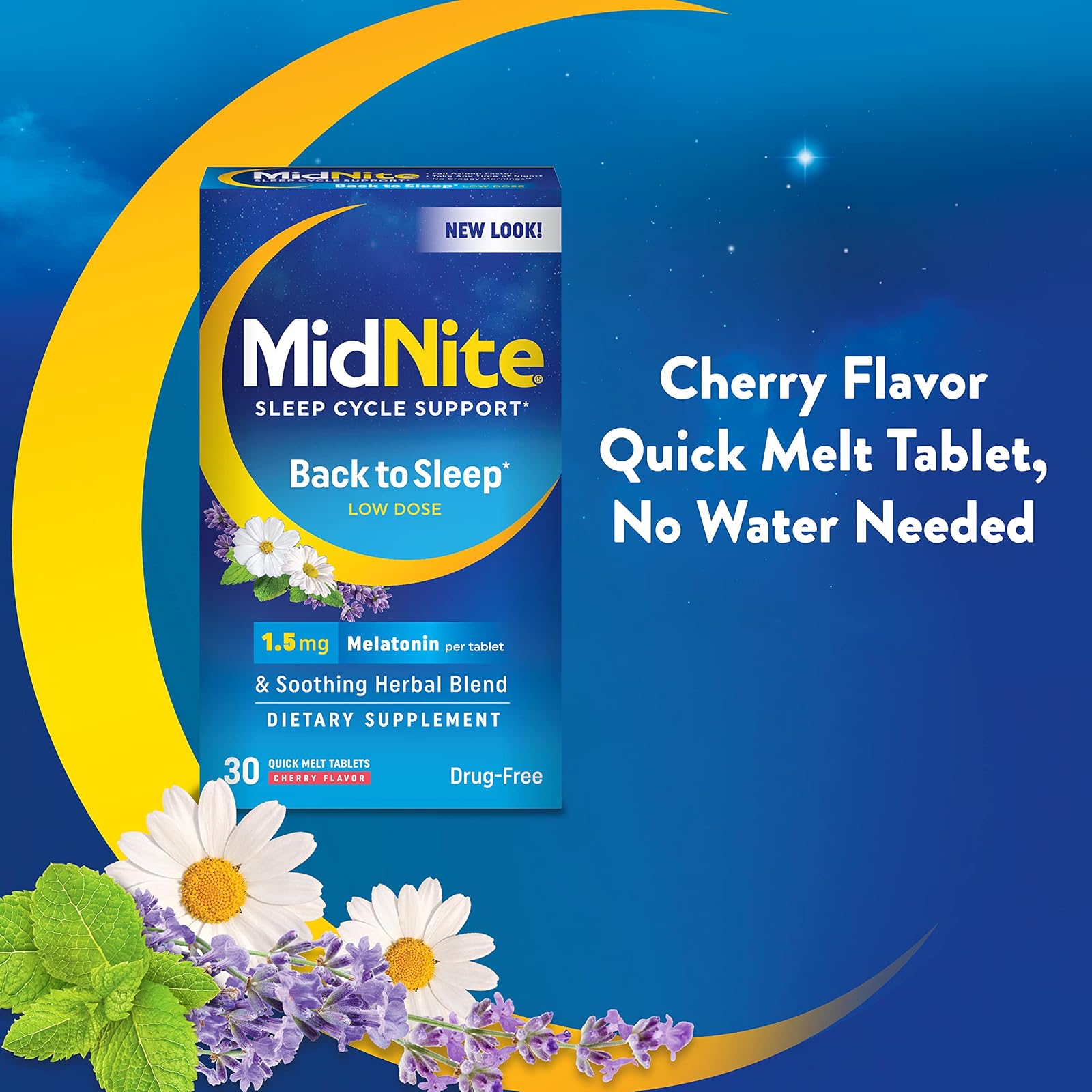 Natural sleep support with MidNite melatonin