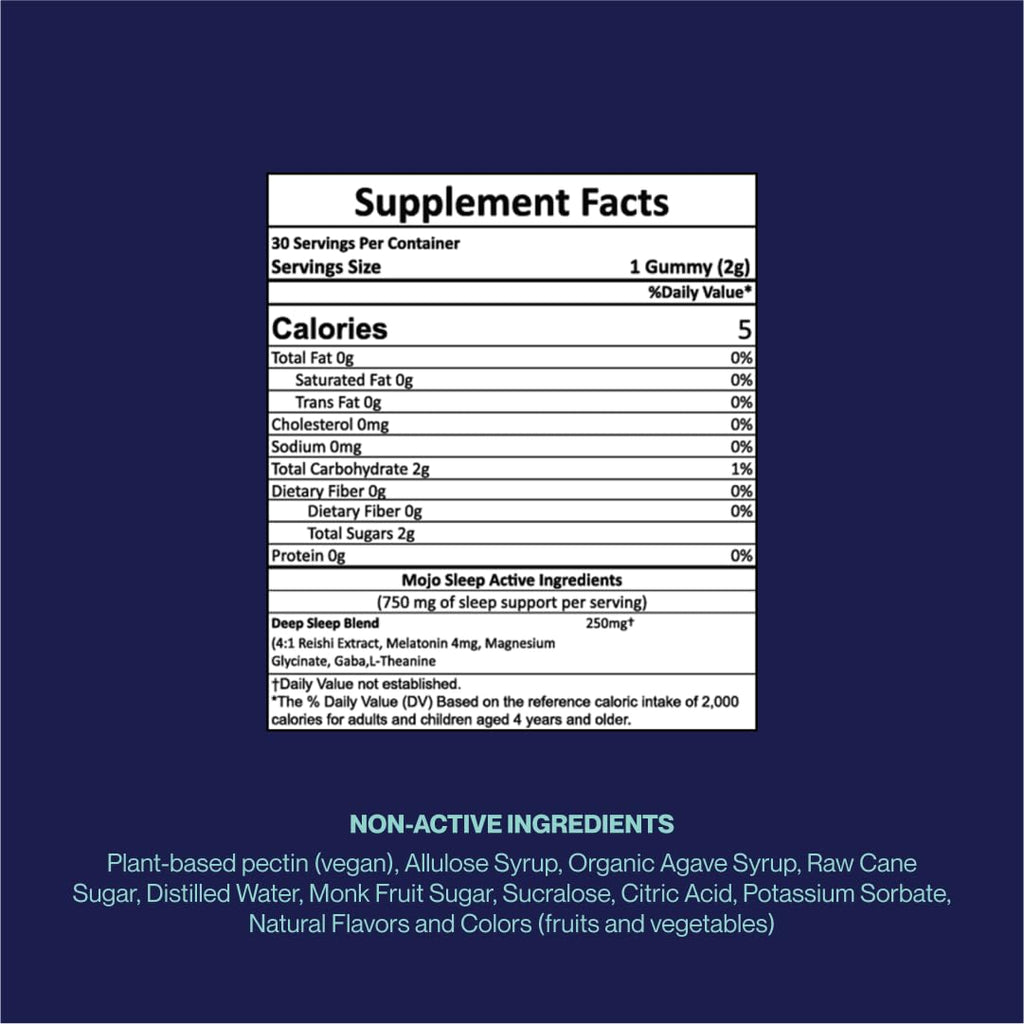 Natural sleep support with Mojo Gummies