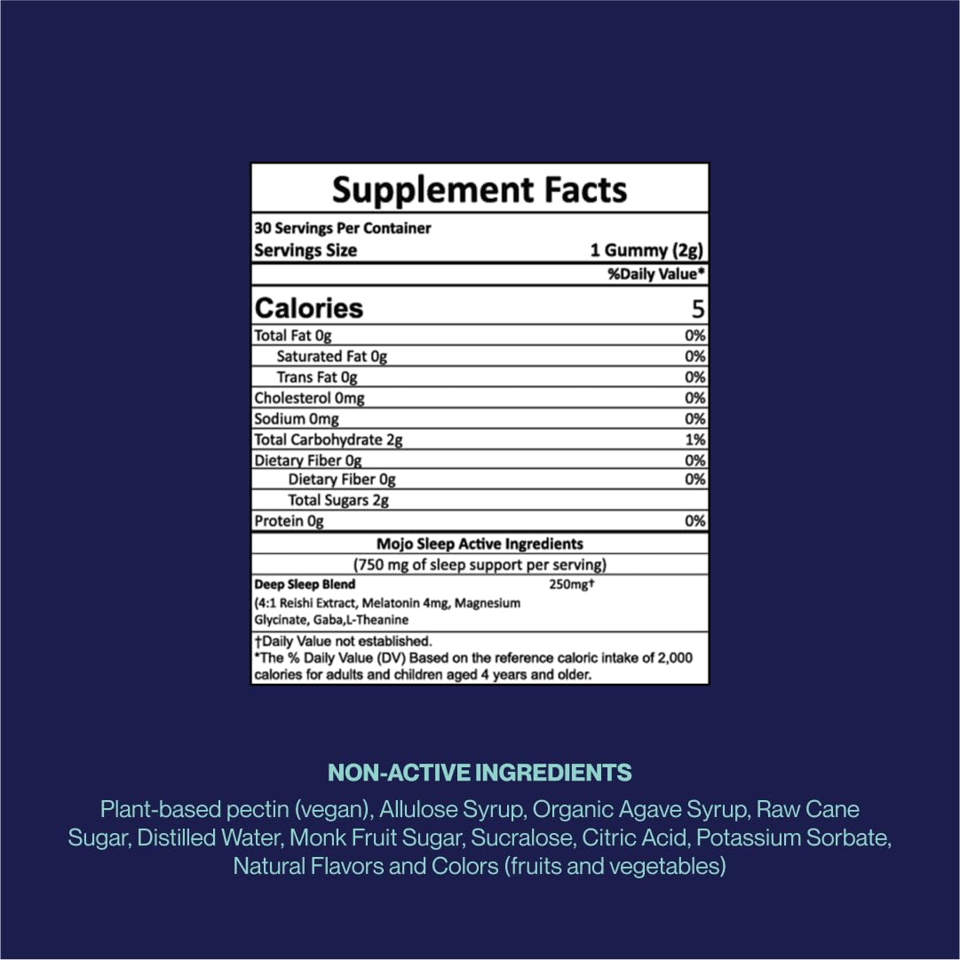 Natural sleep support with Mojo Gummies