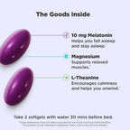 natural sleep support with OLLY softgels