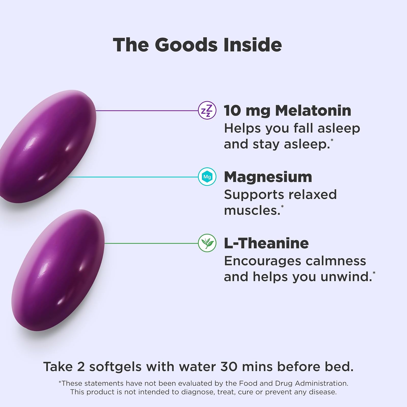 natural sleep support with OLLY softgels