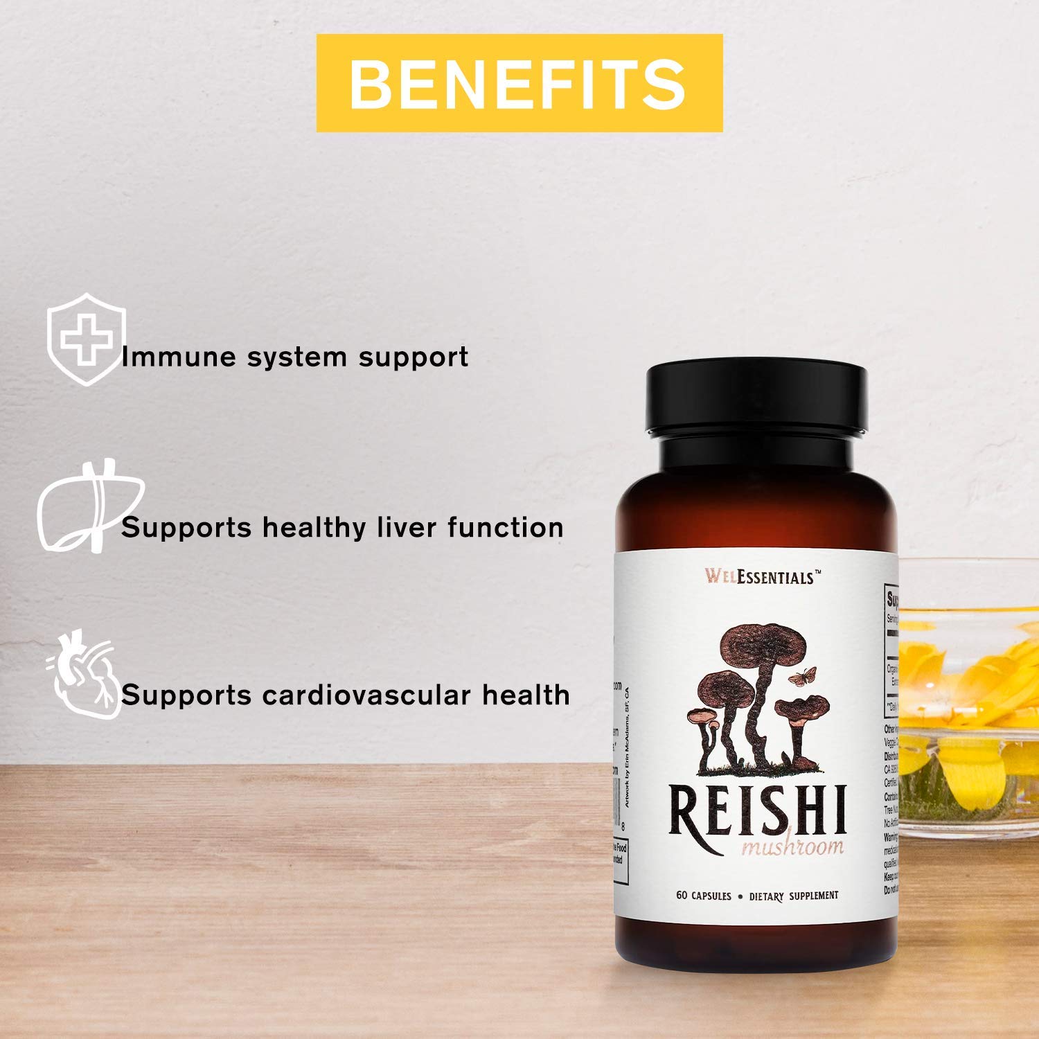 Natural sleep support with reishi mushrooms