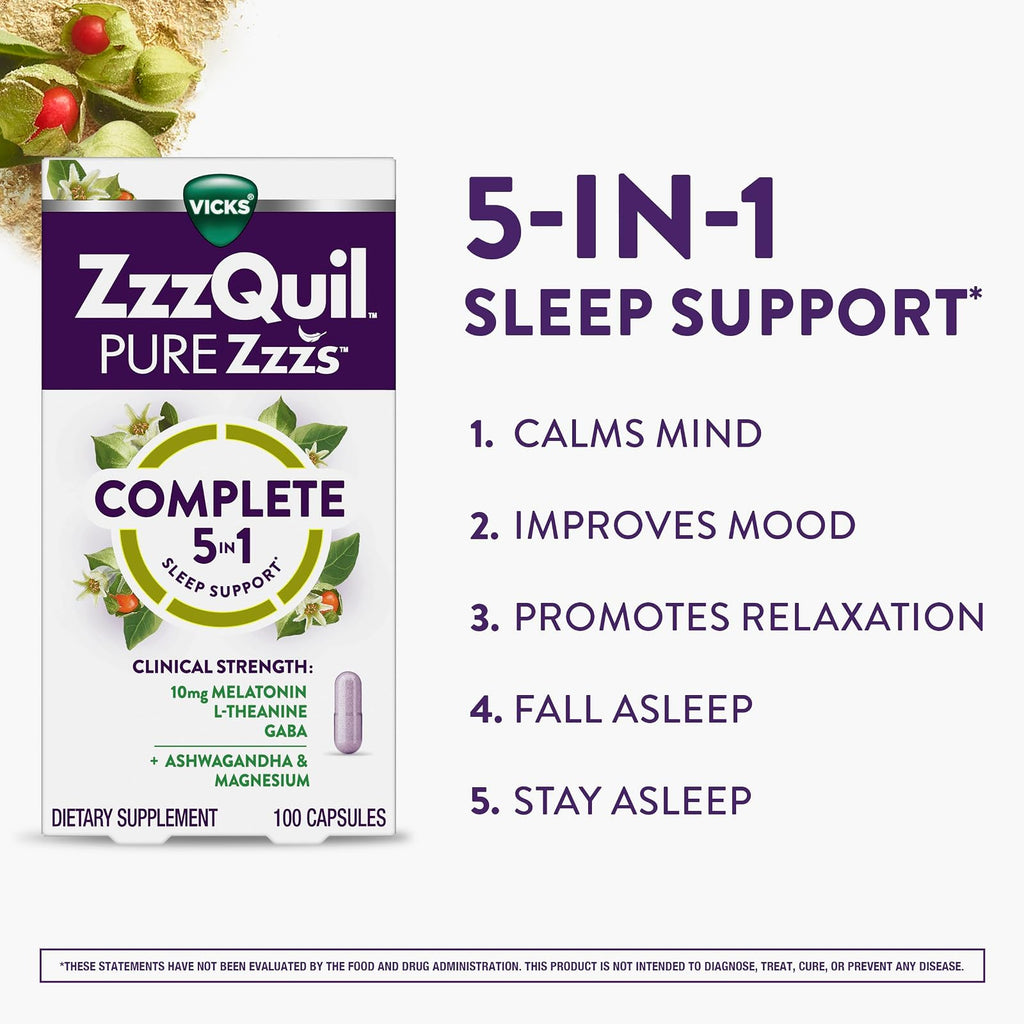 natural sleep support with ZzzQuil