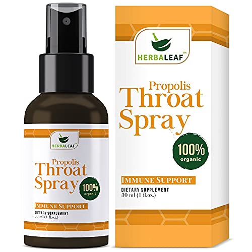 Natural sore throat relief spray