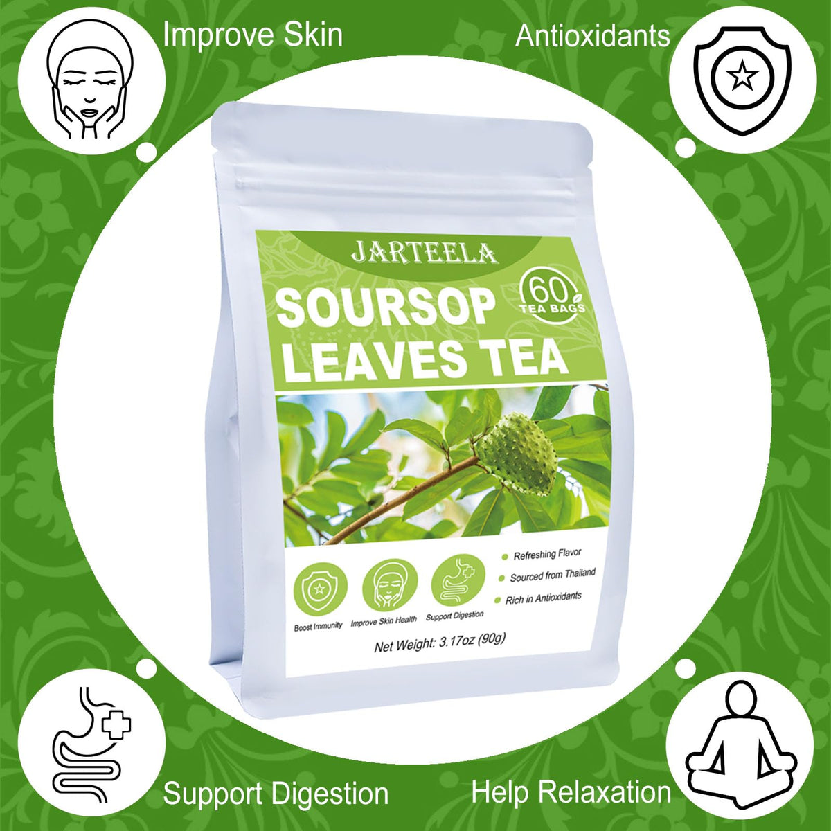 natural soursop tea for relaxation