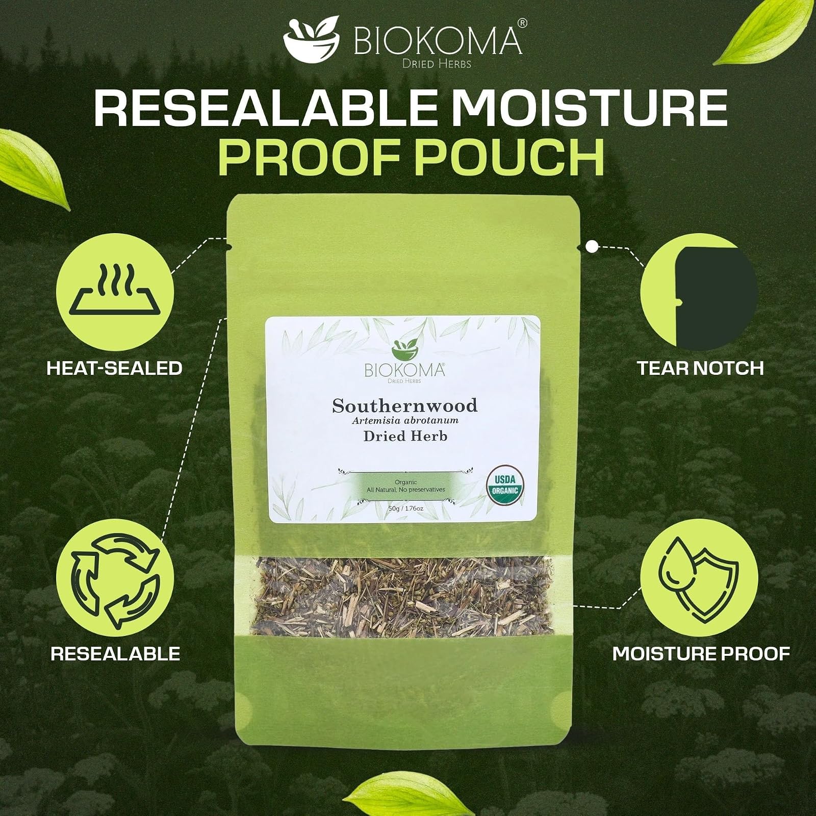 natural southernwood herbal infusion