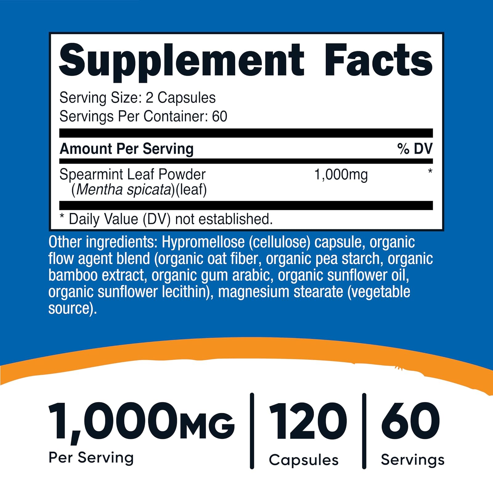 natural spearmint leaf supplement
