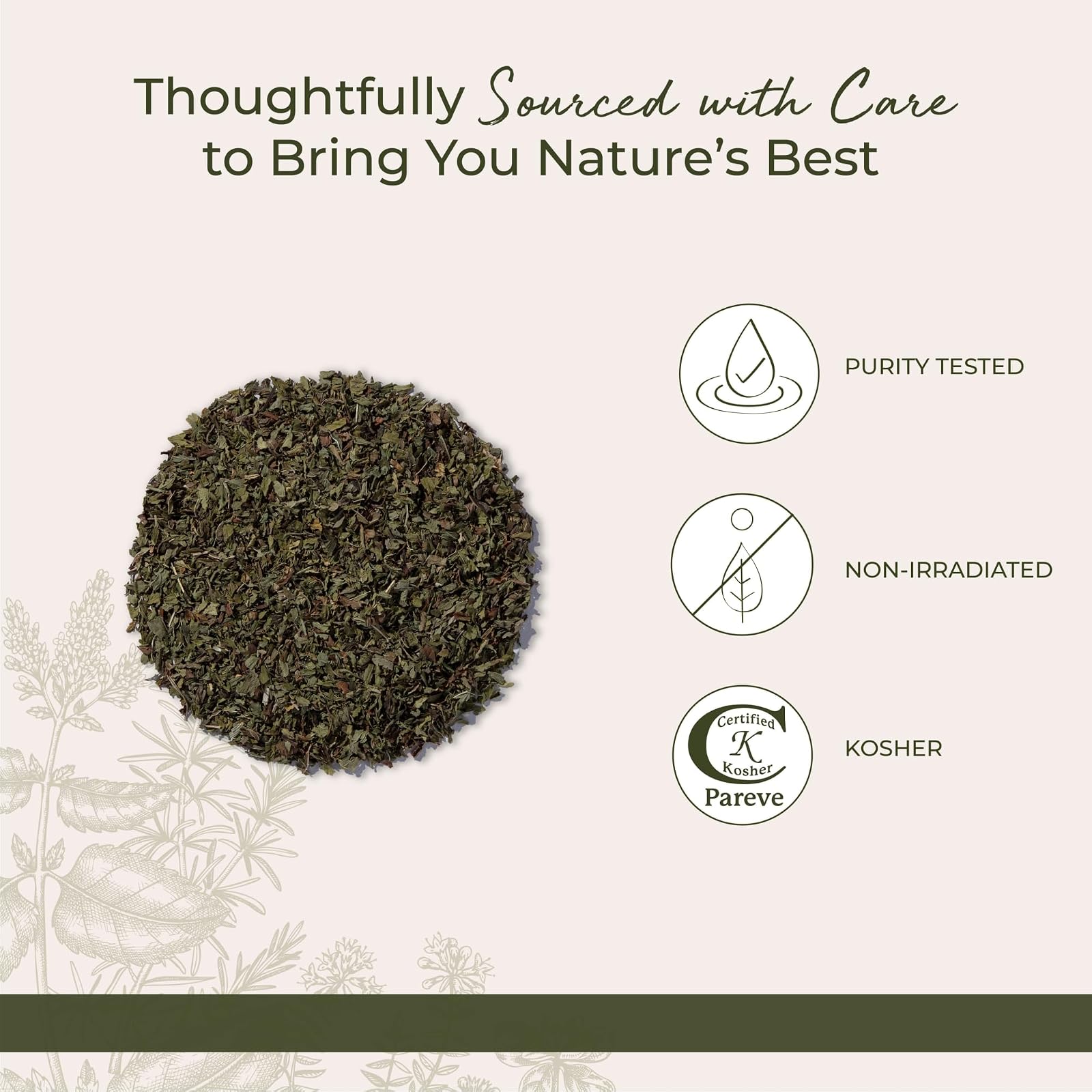natural spearmint leaves for tea lovers