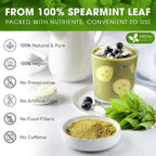 natural spearmint powder for soothing drinks