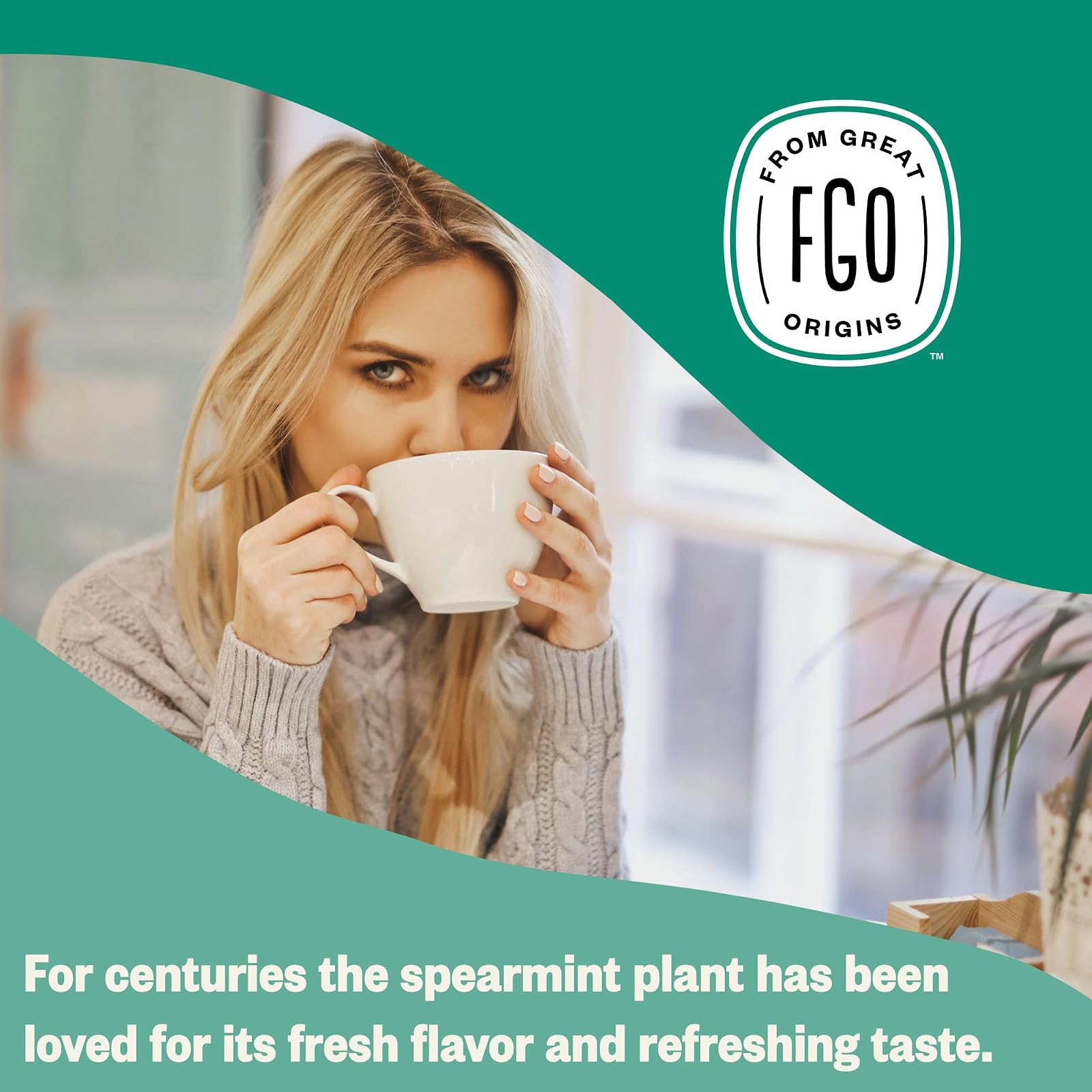 natural spearmint tea for soothing moments