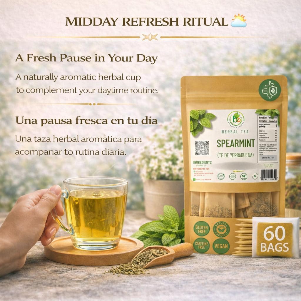 natural spearmint tea for wellness