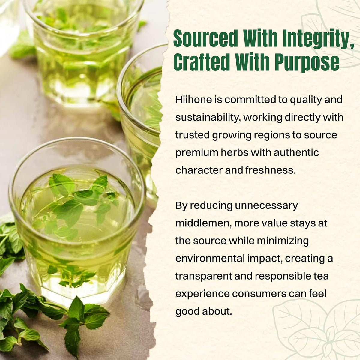 natural spearmint tea for wellness