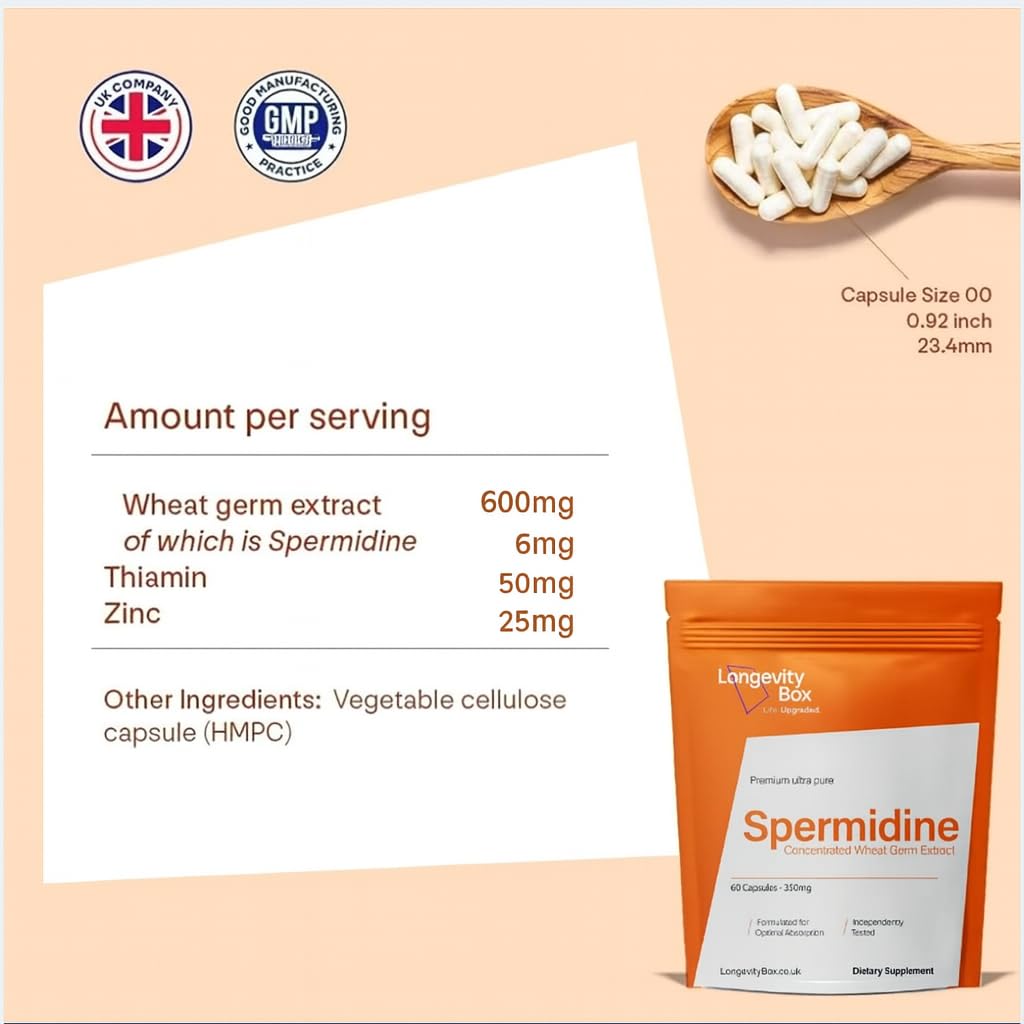 Natural spermidine for cellular health