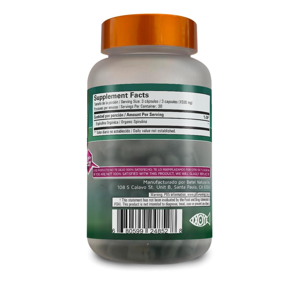 Natural spirulina for daily nutrition