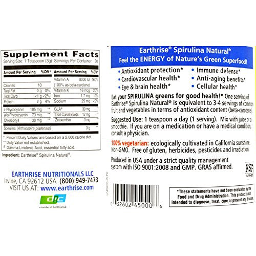 natural spirulina for detox and wellness