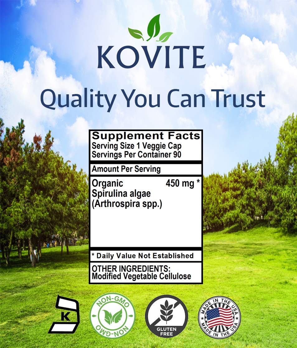 Natural spirulina for detoxification