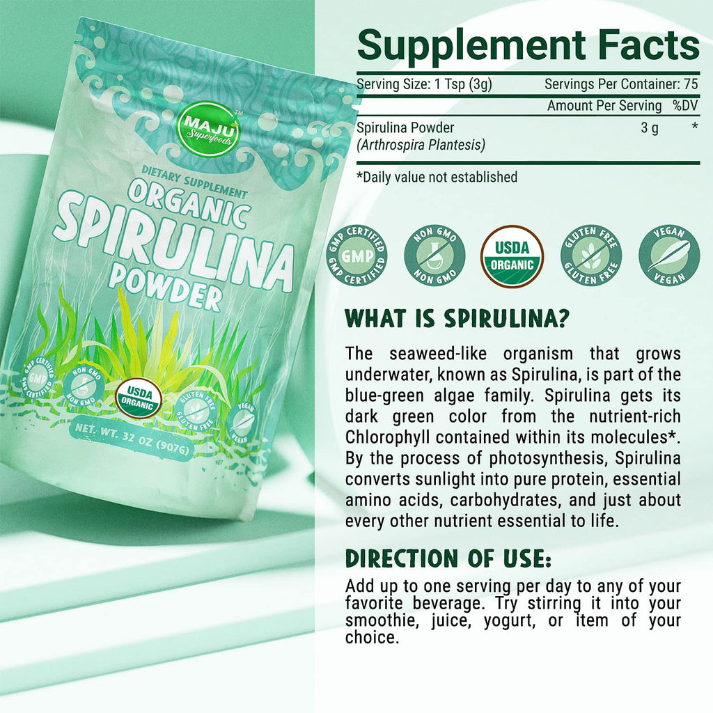 natural spirulina for detoxification