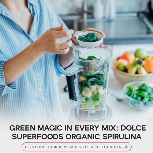 Natural spirulina for healthy juices