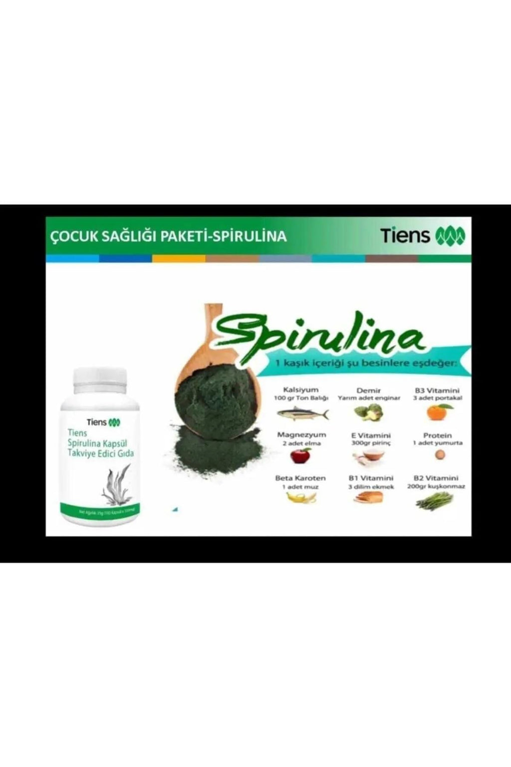 Natural spirulina for immune support