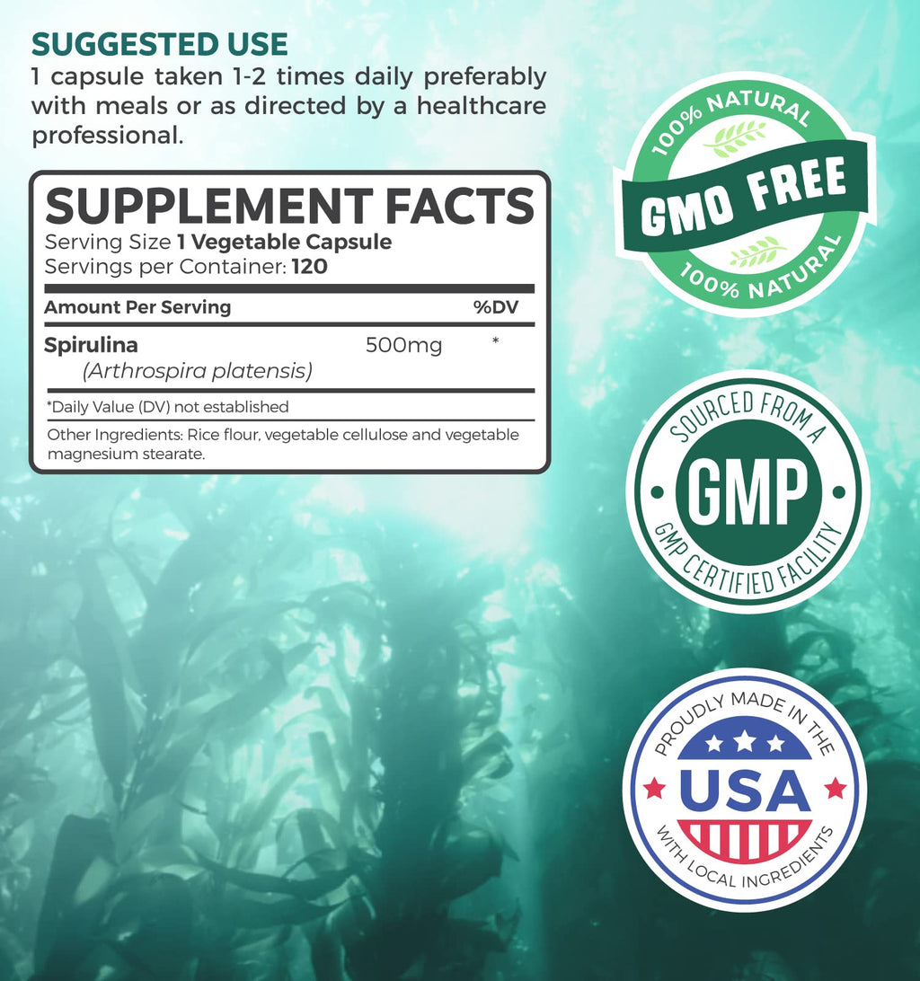 natural spirulina for immune support