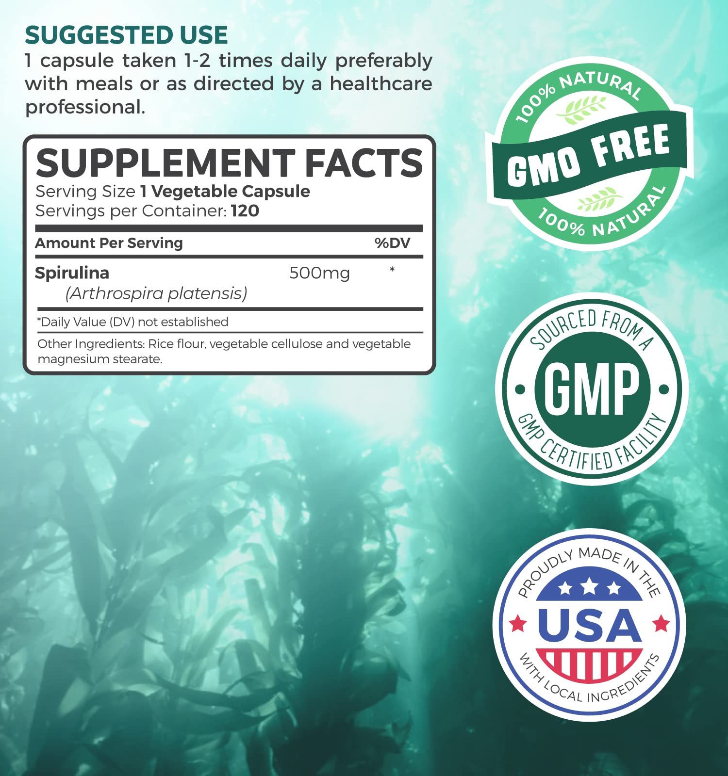 natural spirulina for immune support
