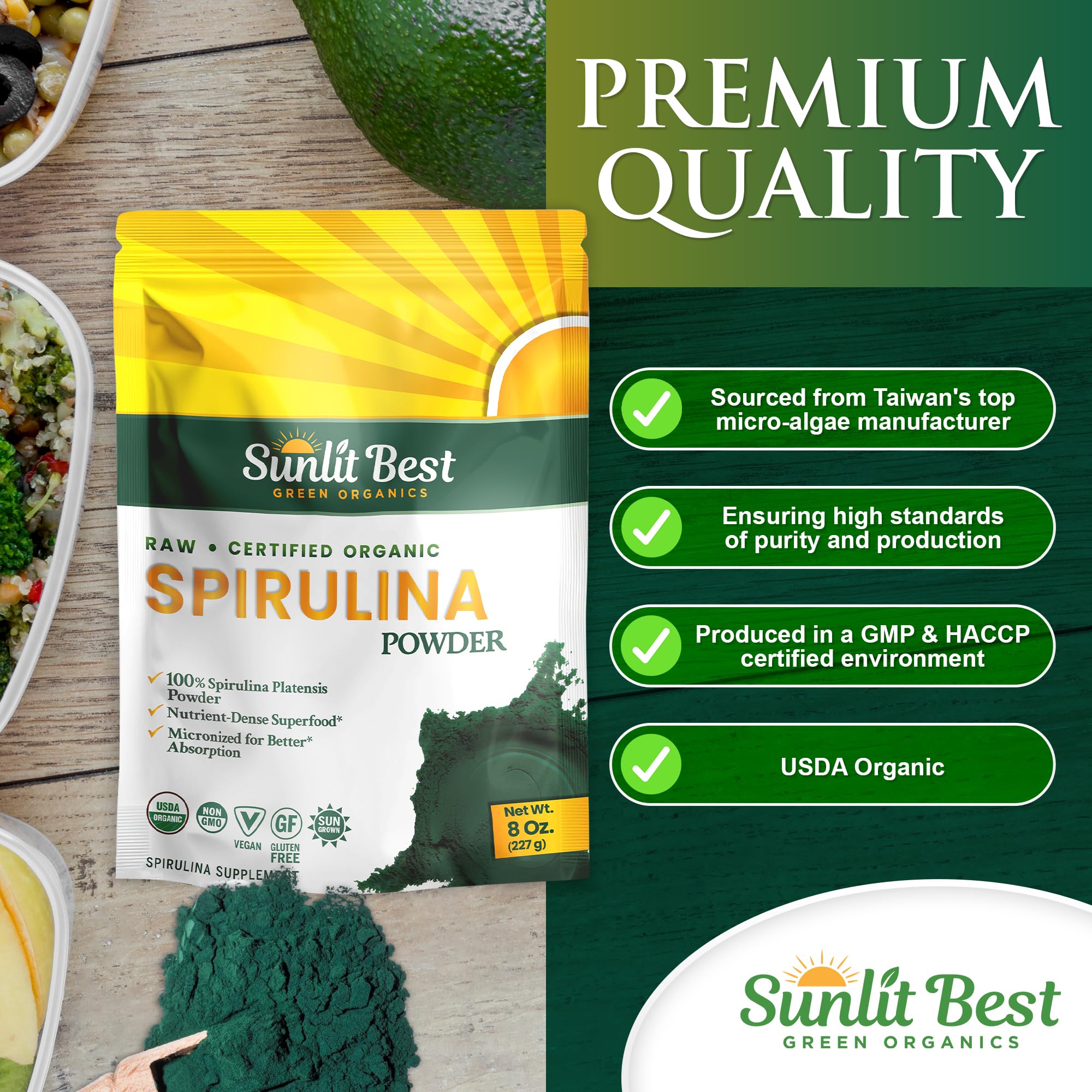 natural spirulina for vegan diets