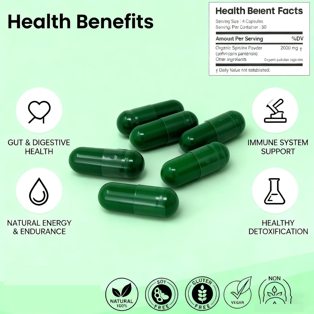 natural spirulina supplement for wellness