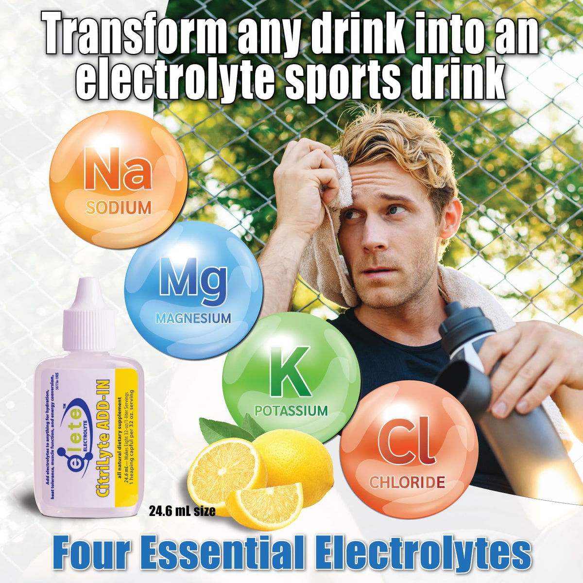 natural sports electrolytes with elete CitriLyte