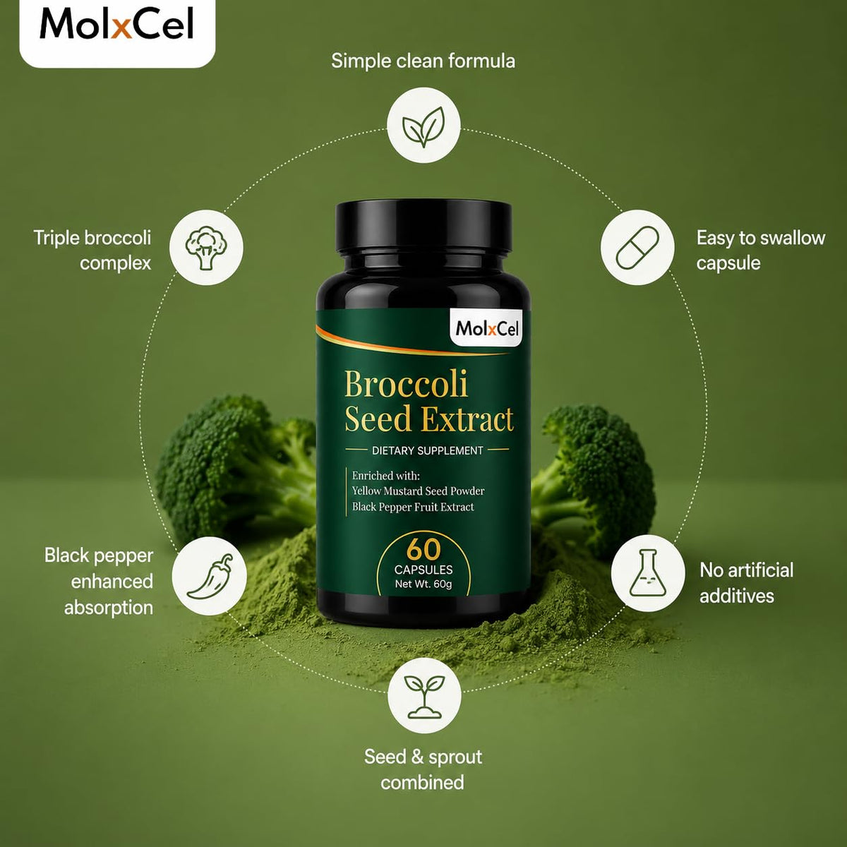 Natural sprout capsules for wellness