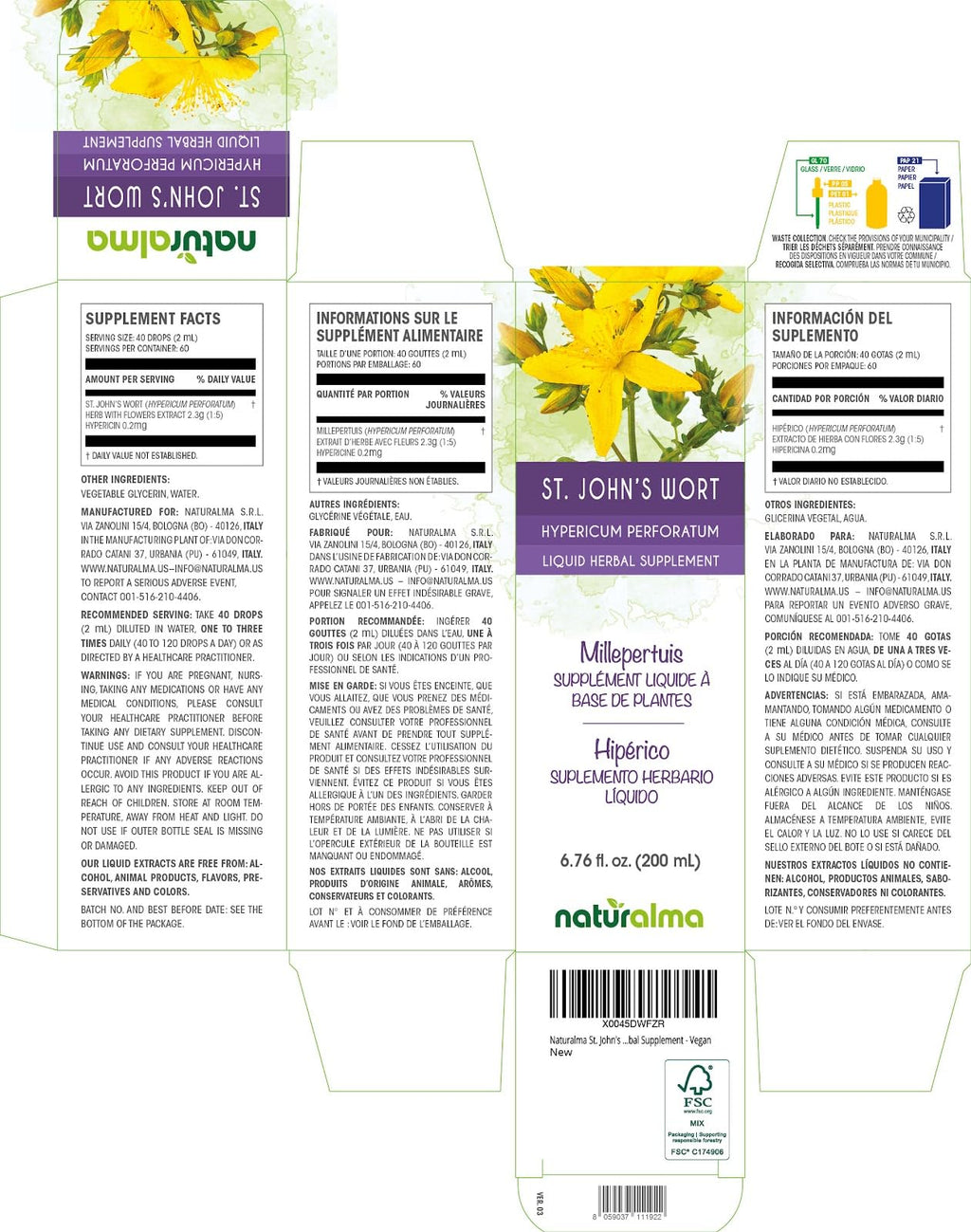 natural st. john's wort extract